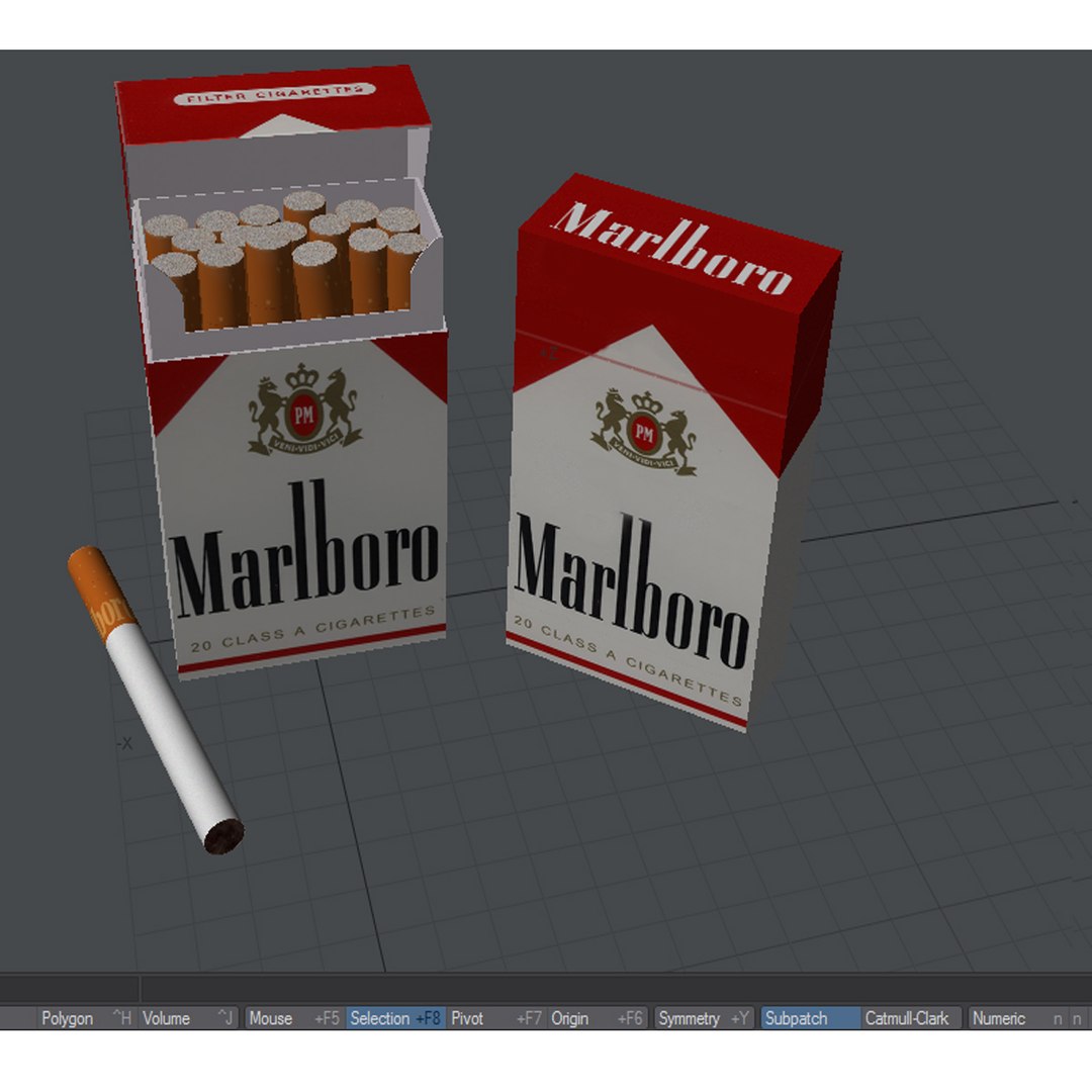Cigarettes box 3D model - TurboSquid 1421294