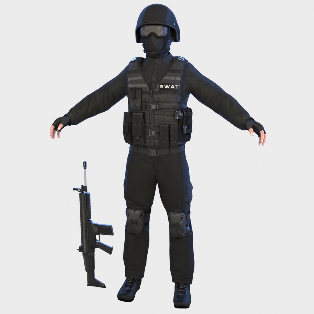 3D swat soldier 4k model - TurboSquid 1490242