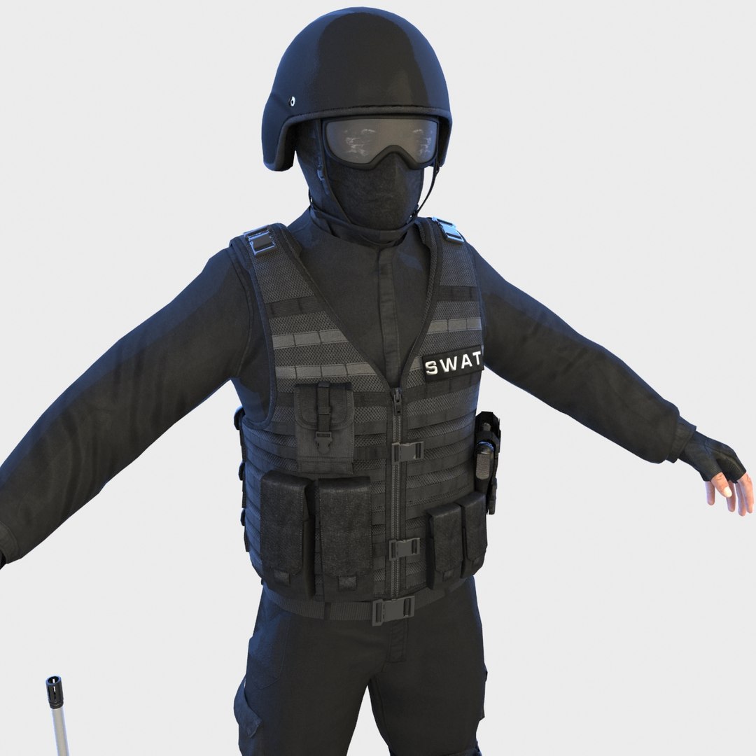 3D swat soldier 4k model - TurboSquid 1490242