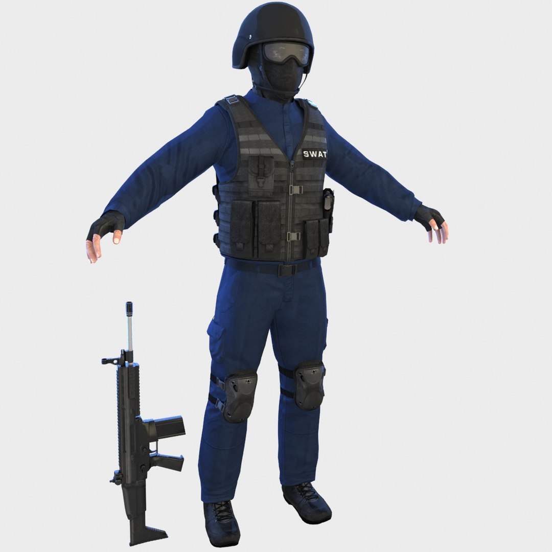3D swat soldier 4k model - TurboSquid 1490242