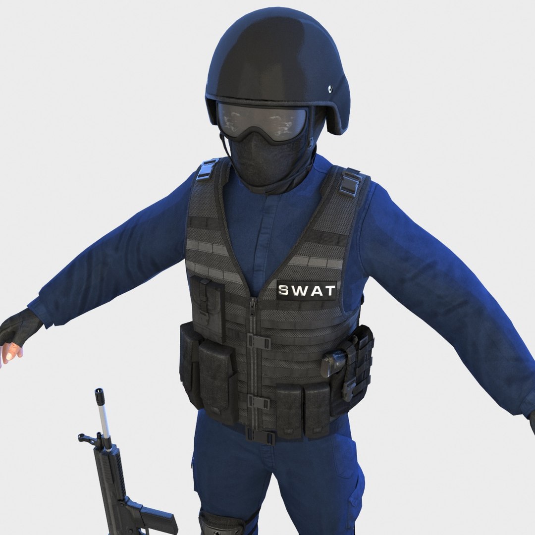 3D swat soldier 4k model - TurboSquid 1490242