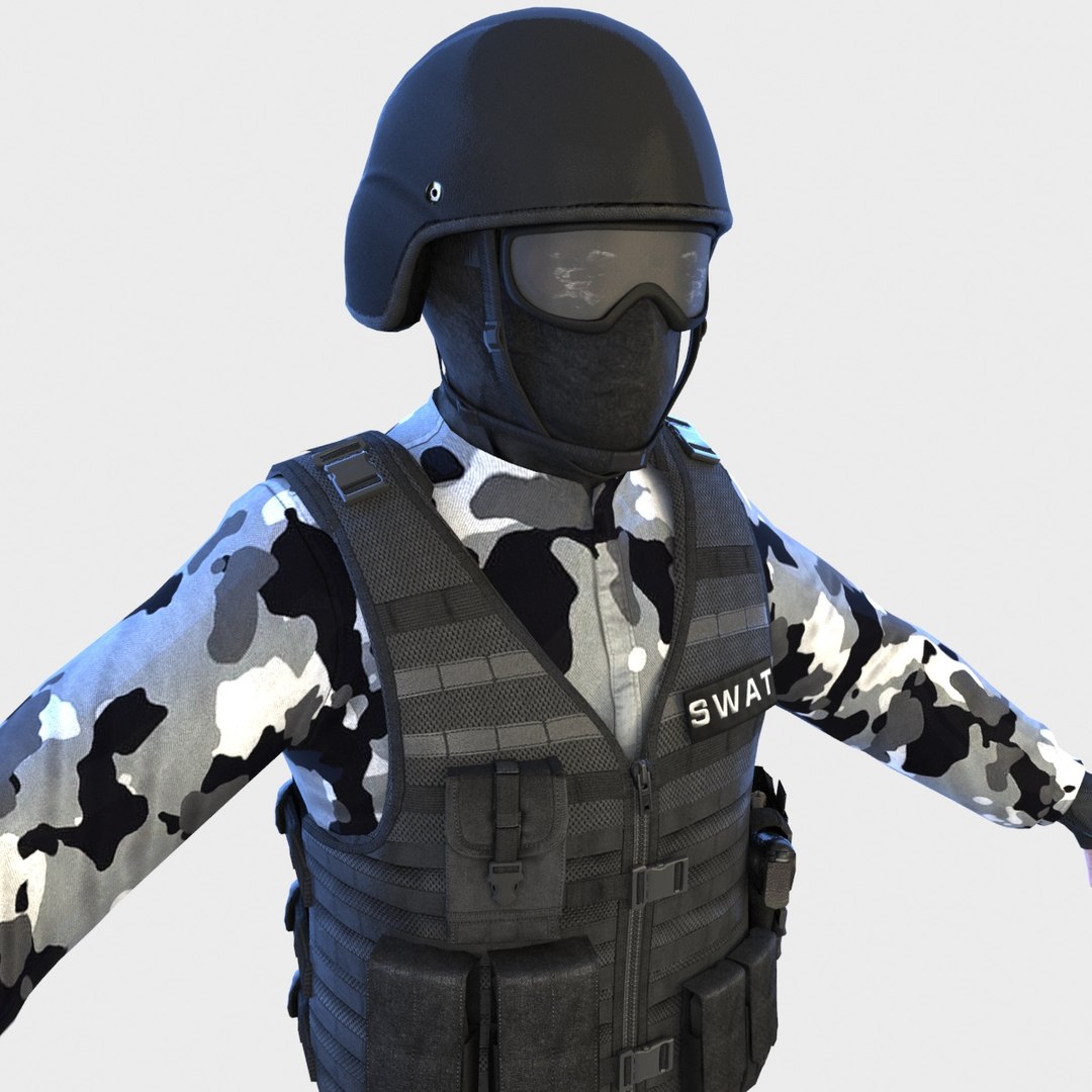 3D swat soldier 4k model - TurboSquid 1490242