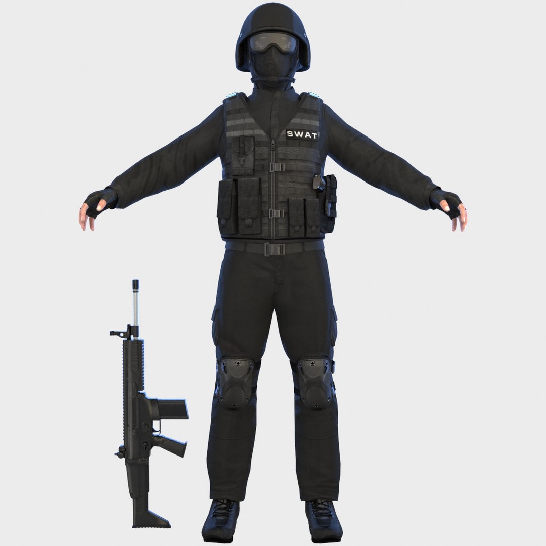 3D swat soldier 4k model - TurboSquid 1490242