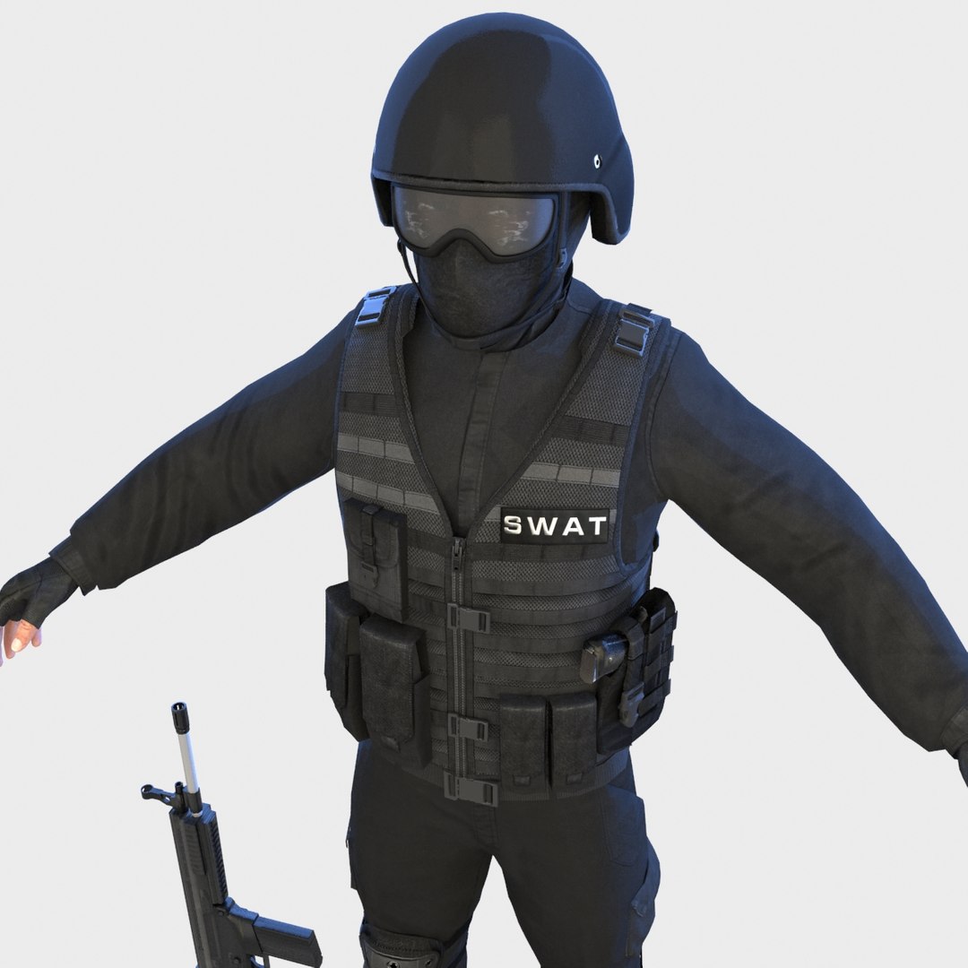 3D swat soldier 4k model - TurboSquid 1490242