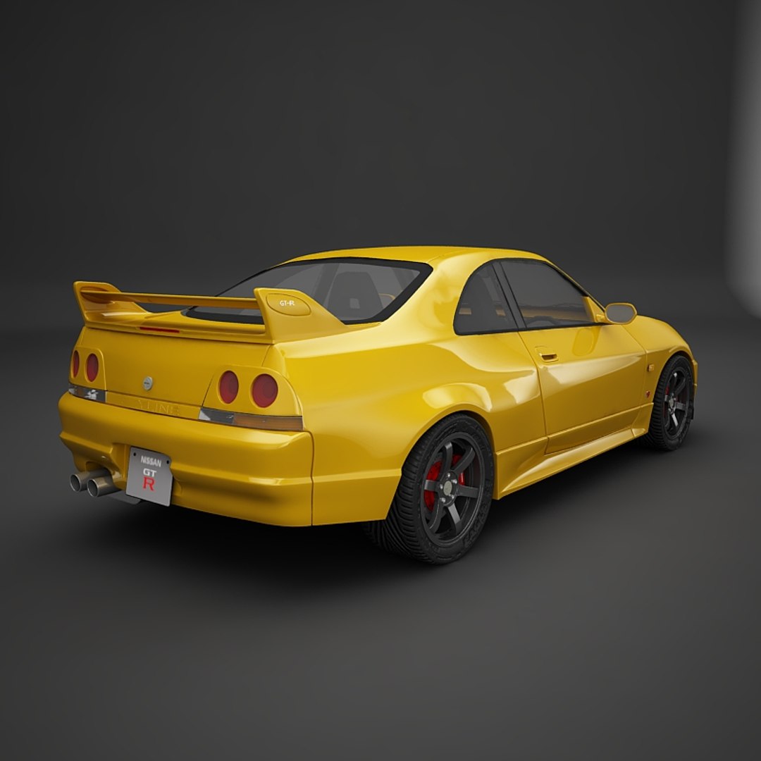 nissan gtr- r33 3d max