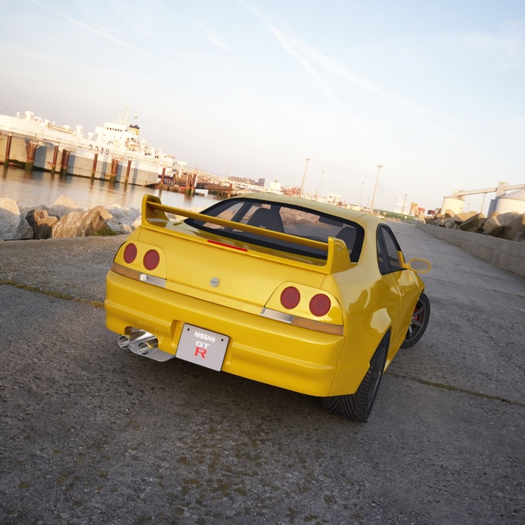 nissan gtr- r33 3d max