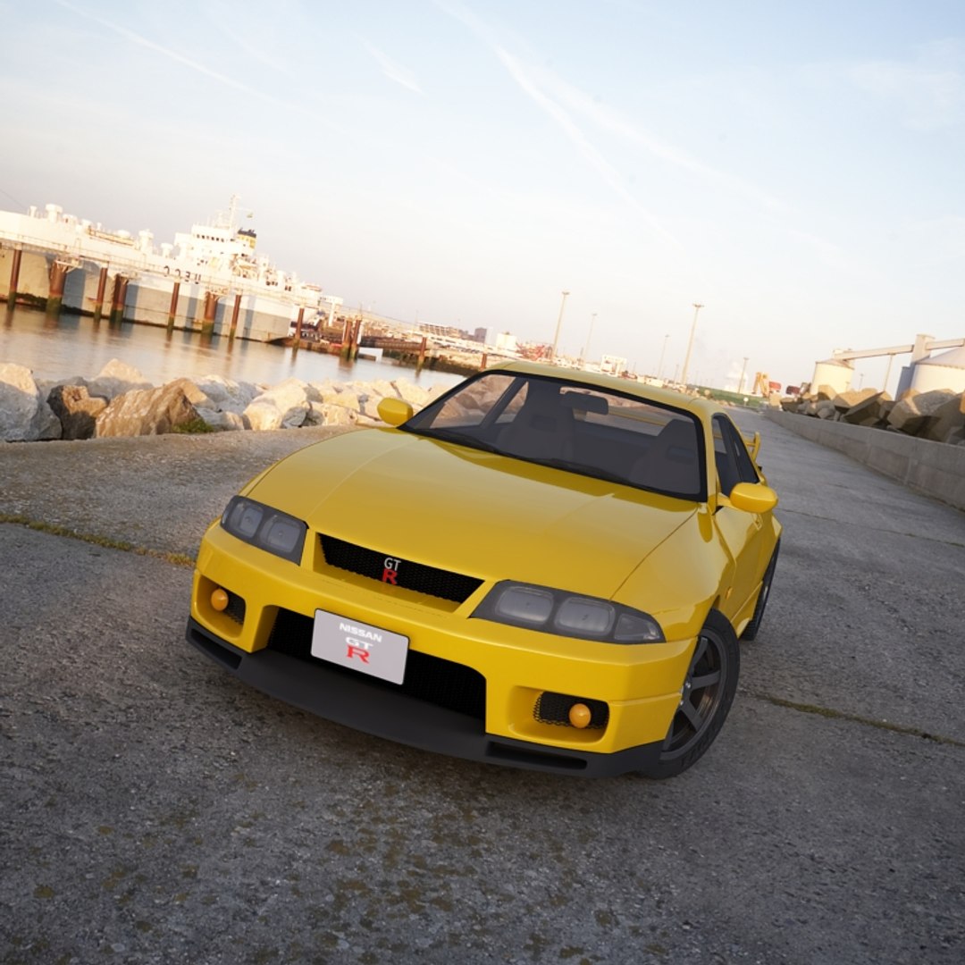 nissan gtr- r33 3d max