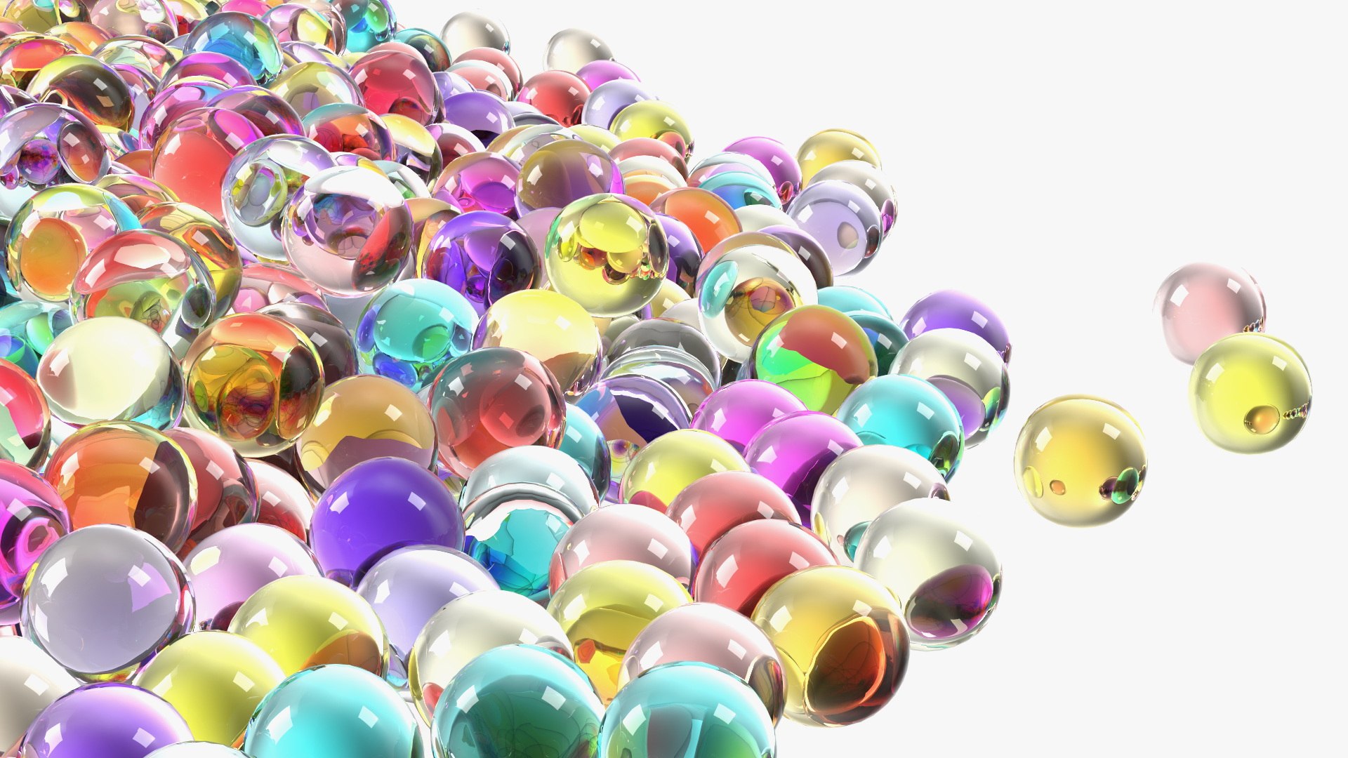3D Water Gel Beads Pile - TurboSquid 2080444