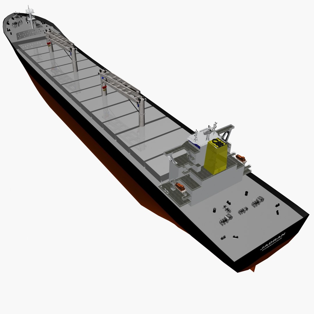 Bulk Carrier Vessel 3d Model