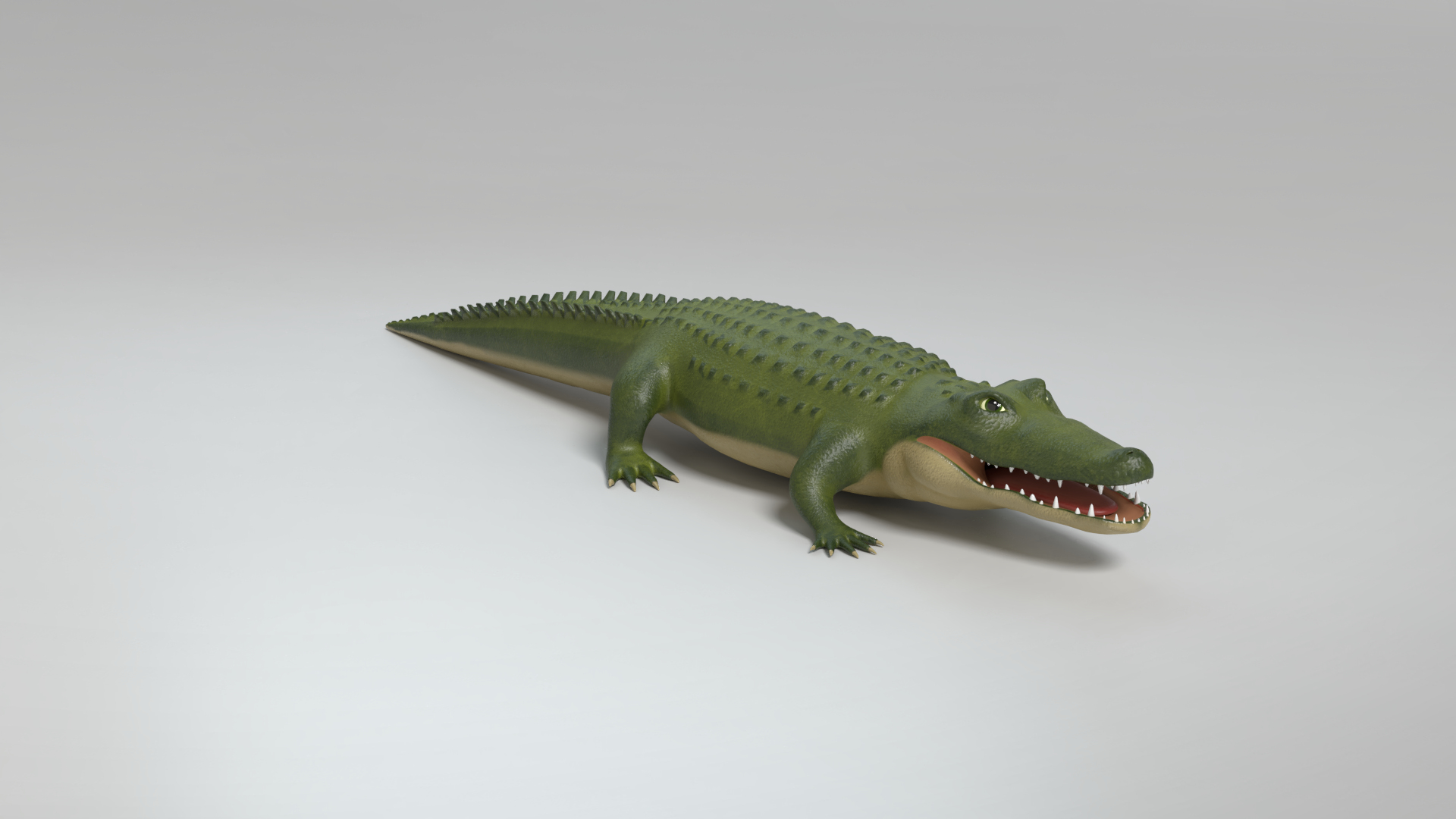 3D Cartoon Alligator Model - TurboSquid 1508505