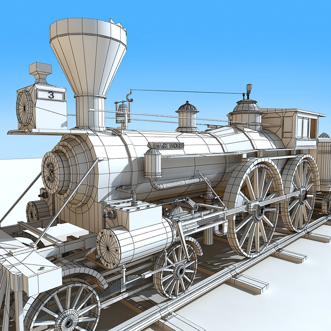 Locomotive Train 3ds