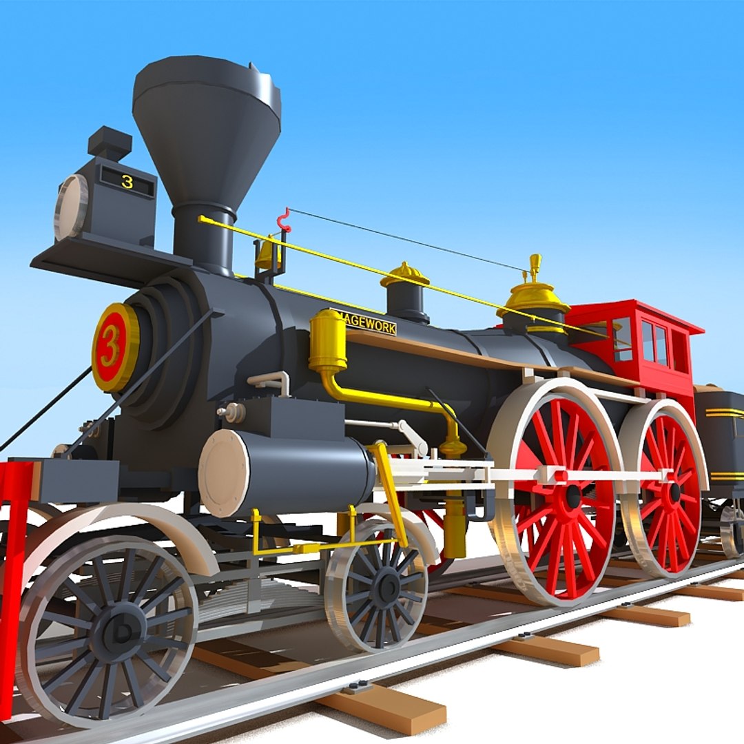 Locomotive Train 3ds