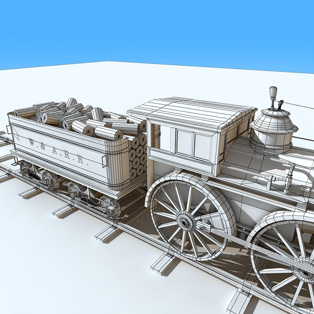 Locomotive Train 3ds