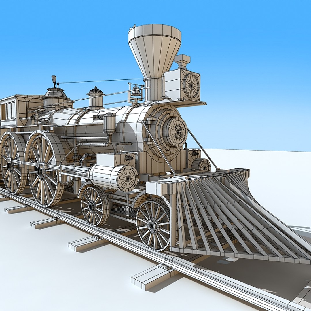 Locomotive Train 3ds