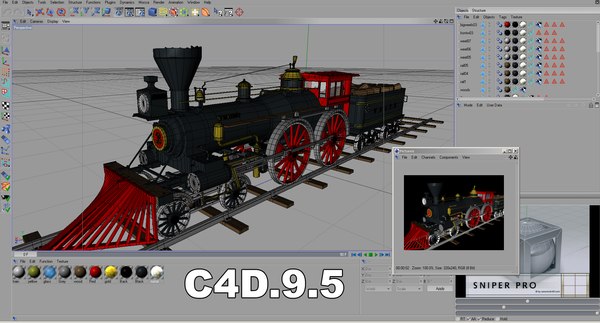 locomotive train 3ds