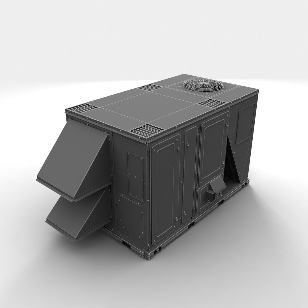 3D Rooftop Ac Unit Model - TurboSquid 1474851