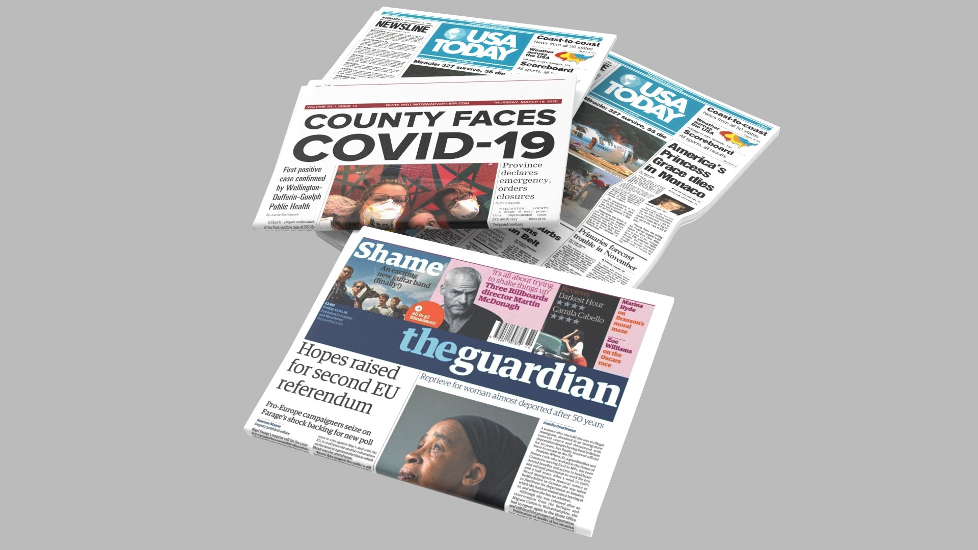 3D Detailed Newspaper Model - TurboSquid 2132305