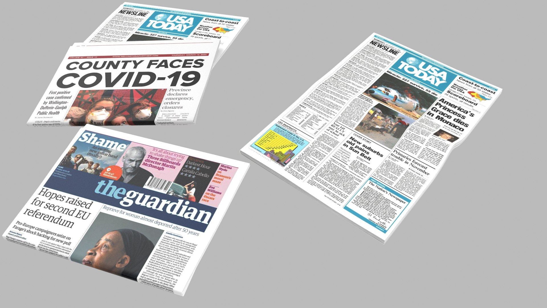 3D Detailed Newspaper Model - TurboSquid 2132305