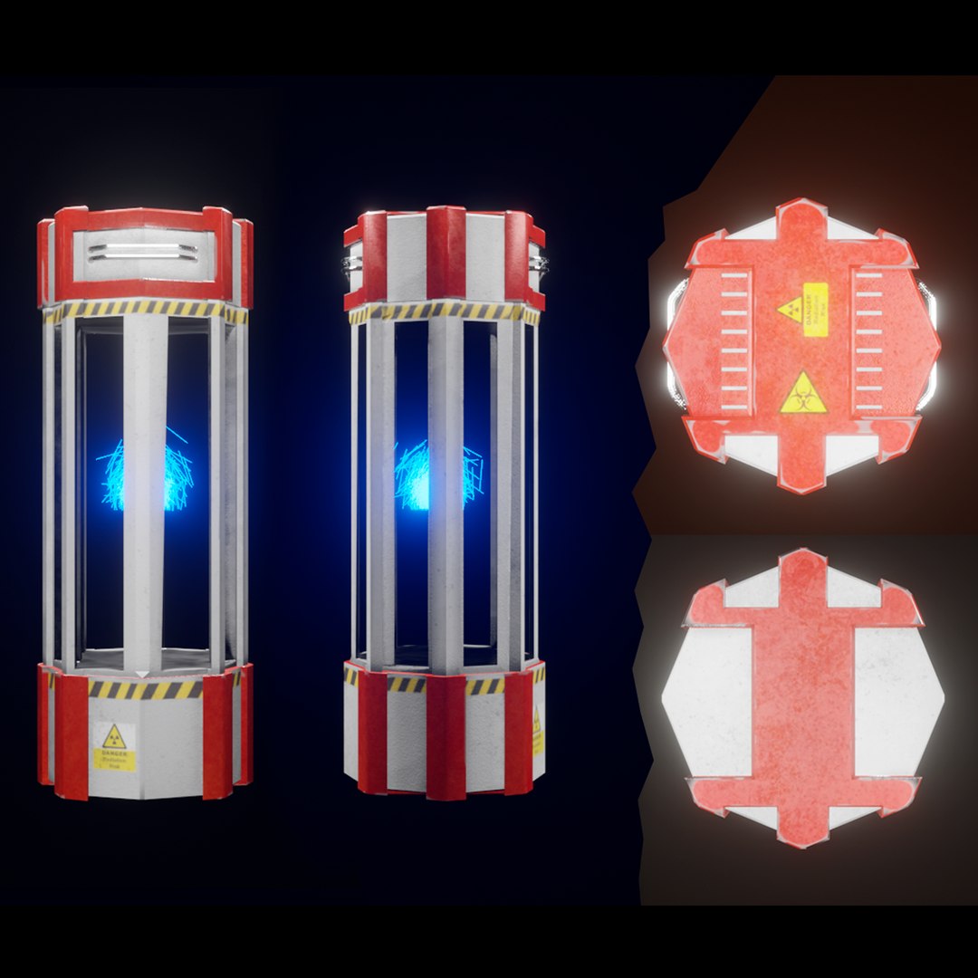 3D Energy Radiation Hazard - TurboSquid 1643673