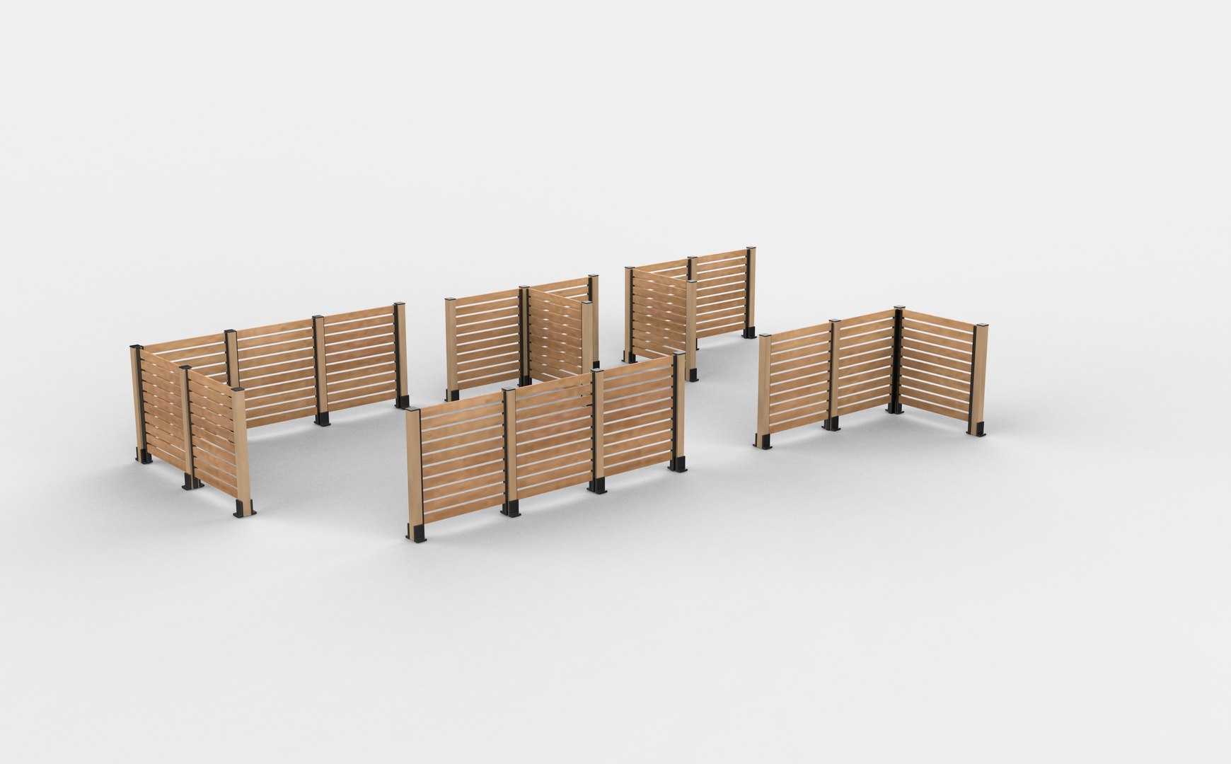3D Fence System Post 3D Model - TurboSquid 2470121
