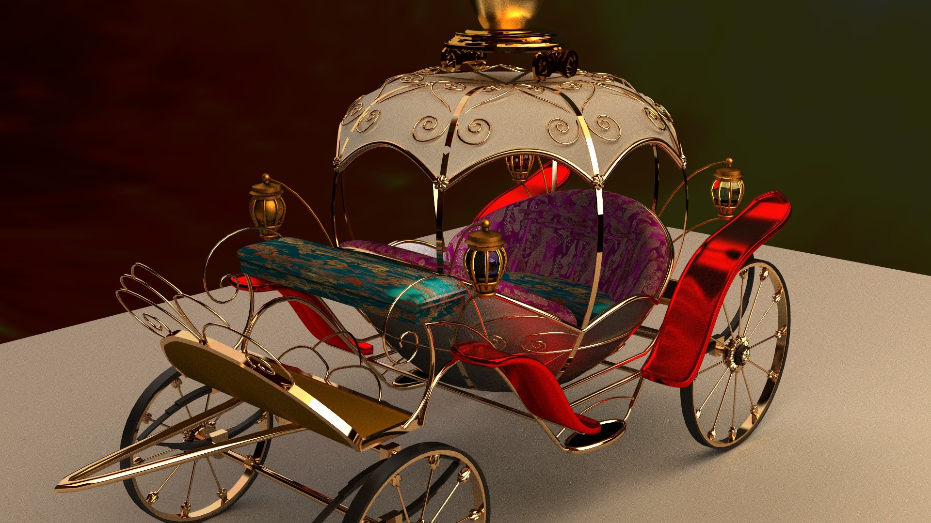 3D Chinese Carriage - TurboSquid 2079813