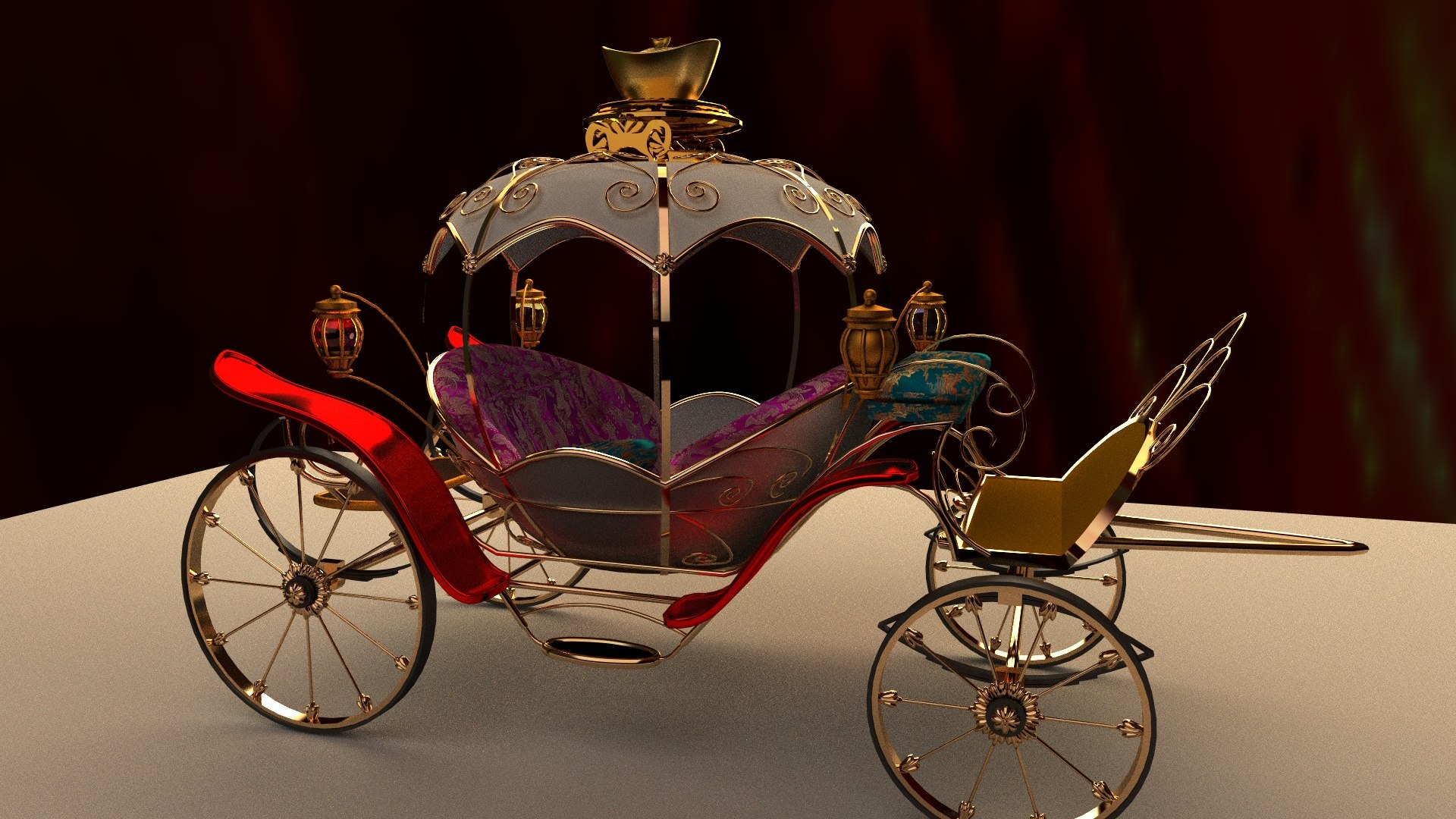 3D Chinese Carriage - TurboSquid 2079813