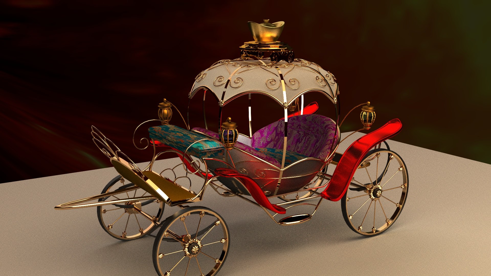 3D Chinese Carriage - TurboSquid 2079813