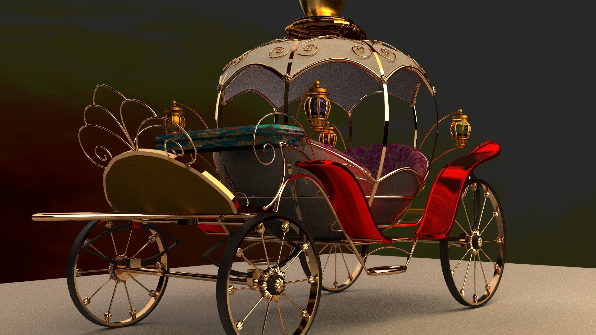 3D Chinese Carriage - TurboSquid 2079813