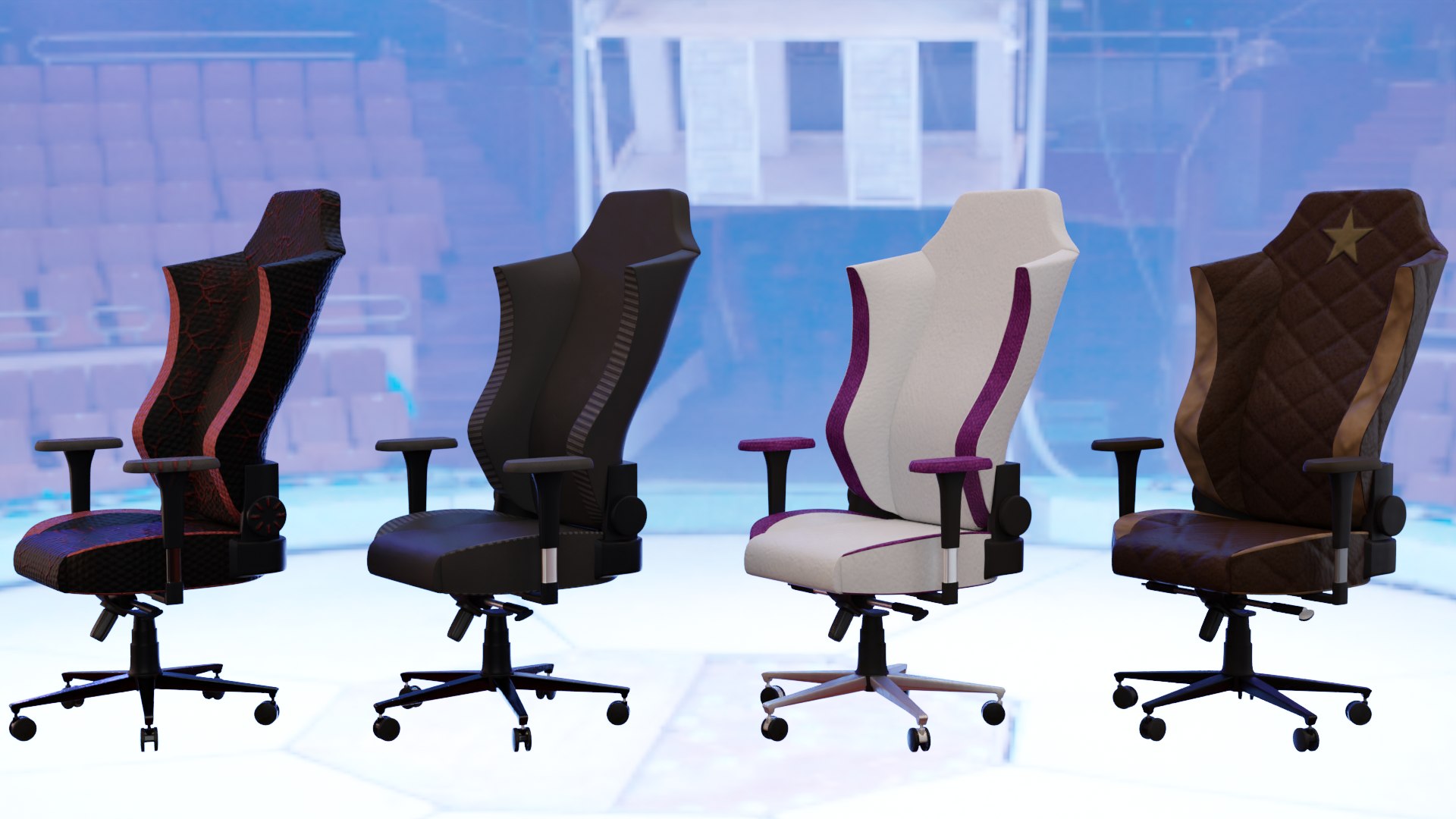 Gaming Chair Model - TurboSquid 1612442