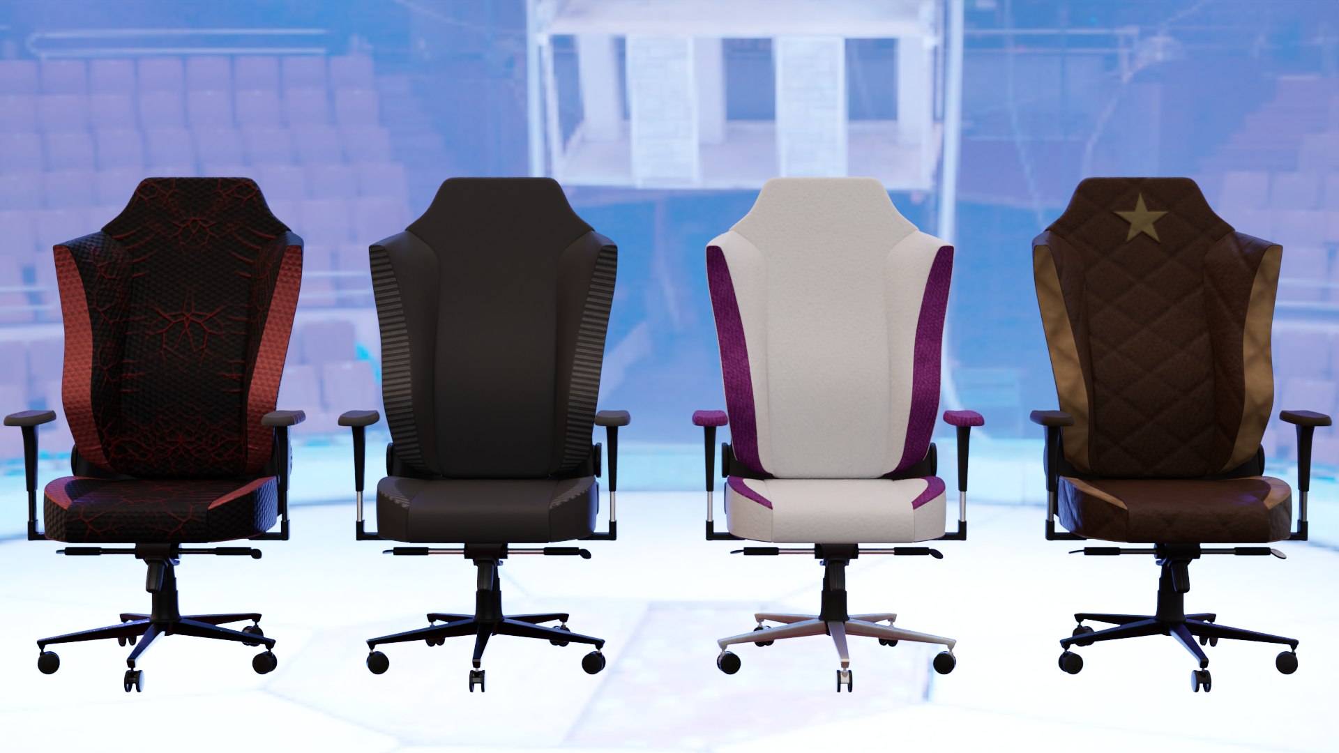 Gaming Chair Model - TurboSquid 1612442