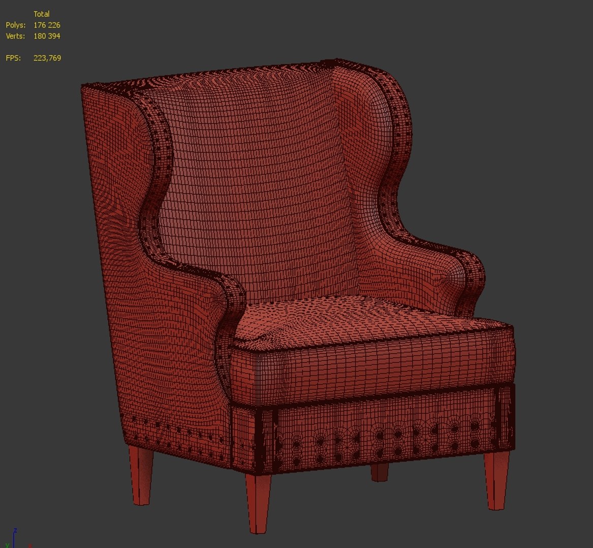 Zoom Chair 3D Model - TurboSquid 1578000