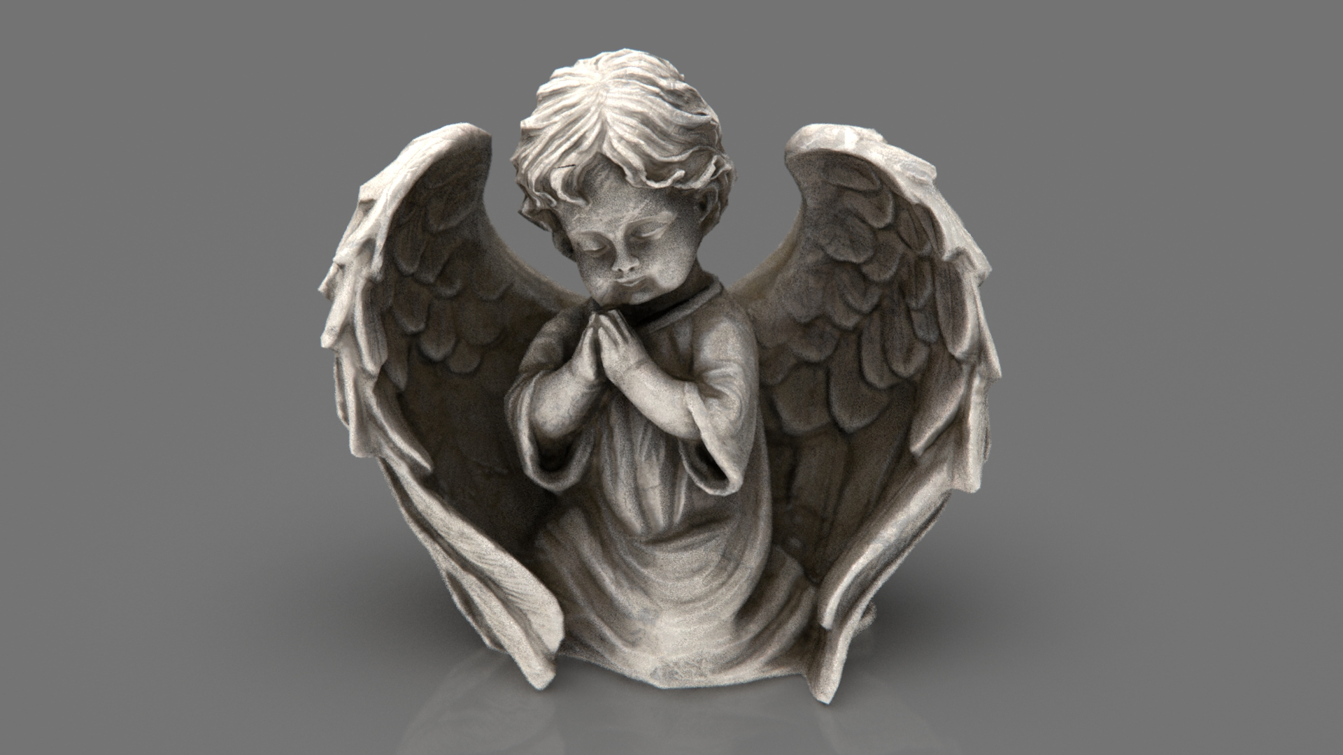 Angel Praying with Spread Wings model - TurboSquid 1913875