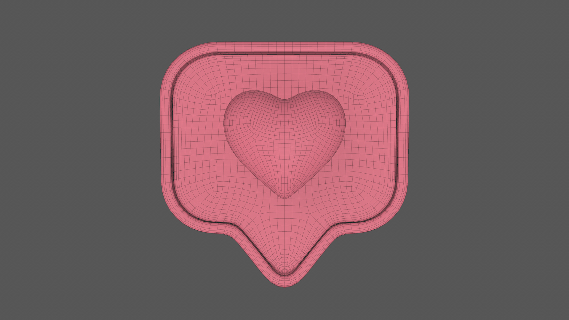 3D Intagram Heart Model - TurboSquid 1512158