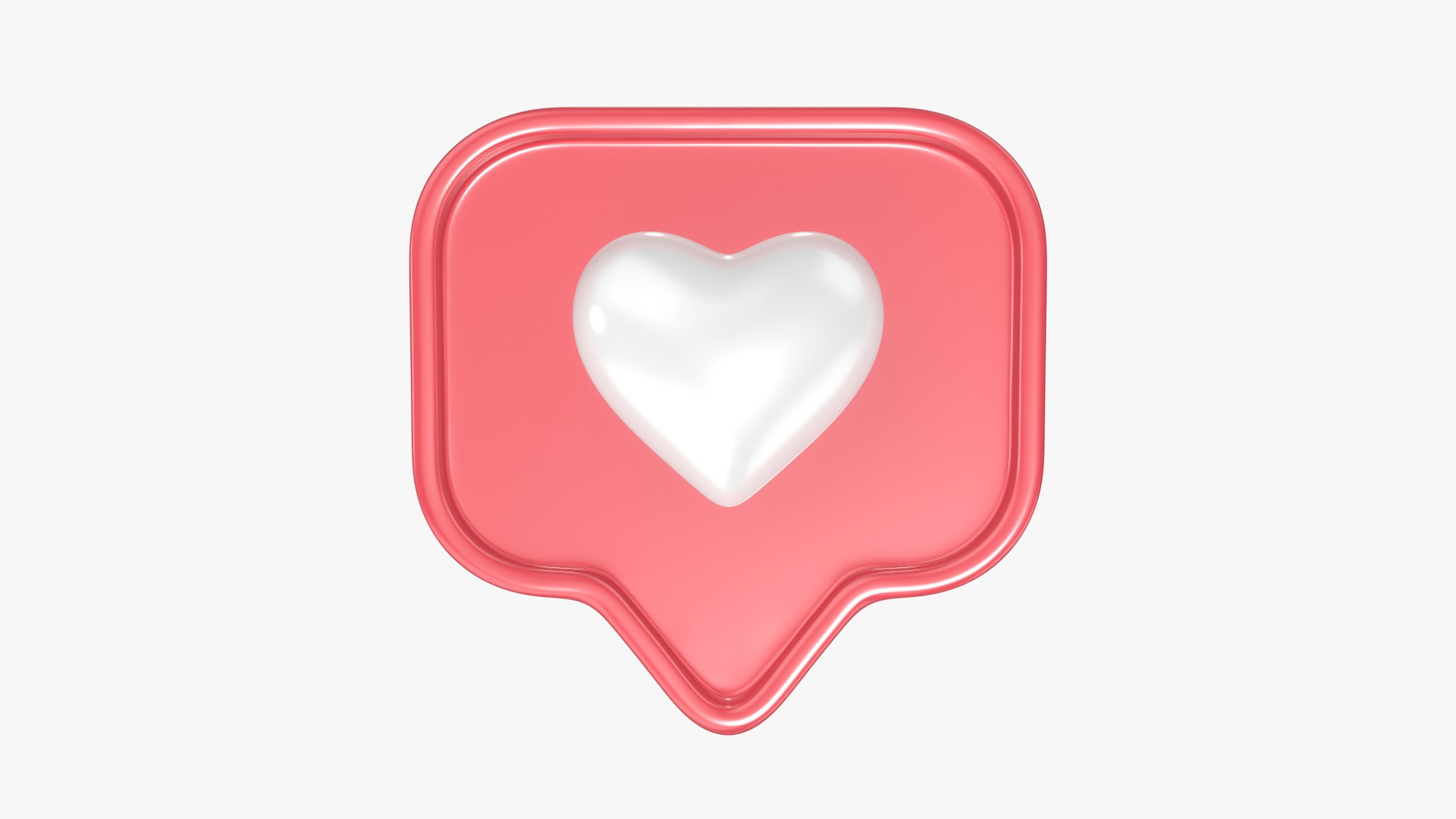 3D Intagram Heart Model - TurboSquid 1512158
