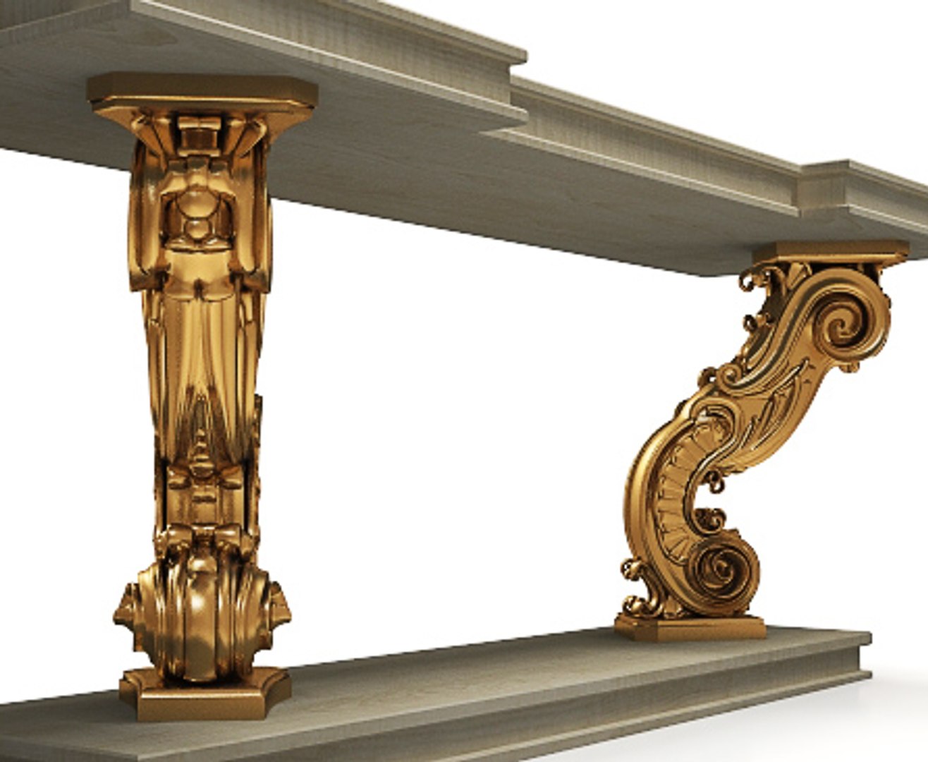 3d Classical Console