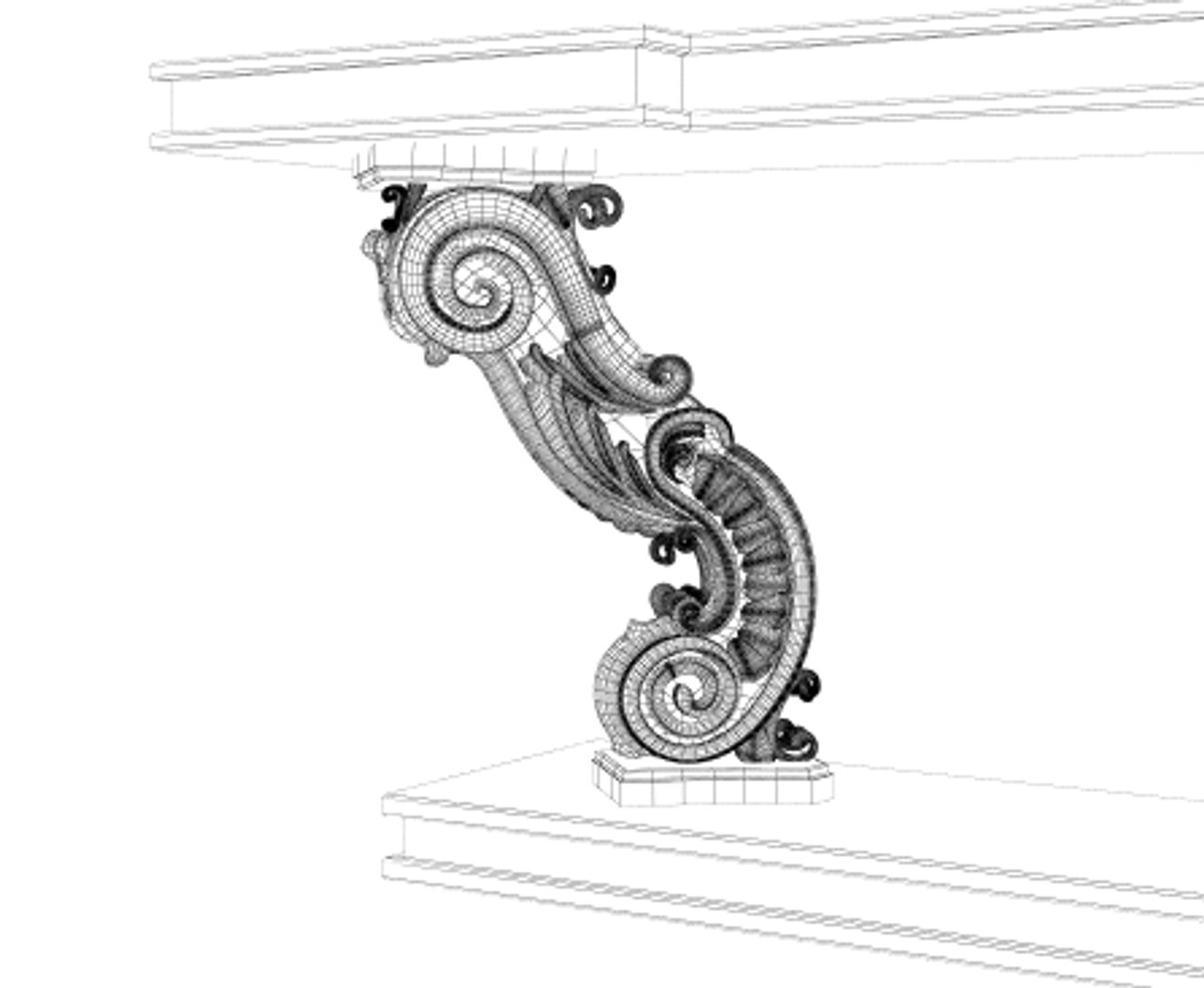 3d Classical Console