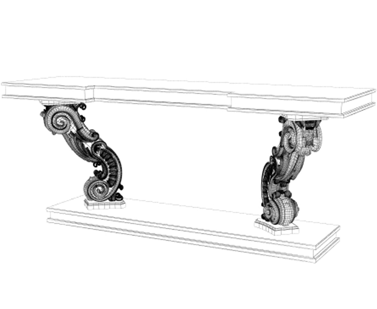 3d Classical Console