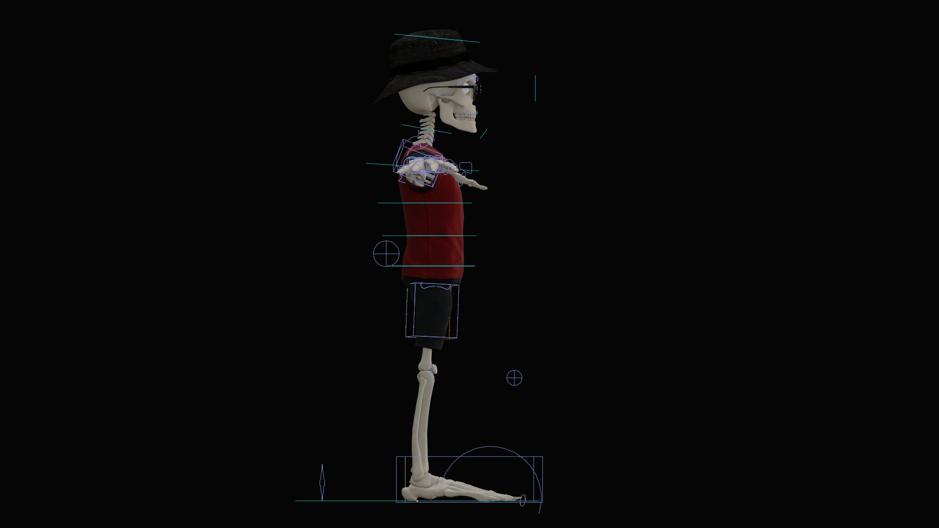 3D Skeleton Cartoon Scary - TurboSquid 2130242