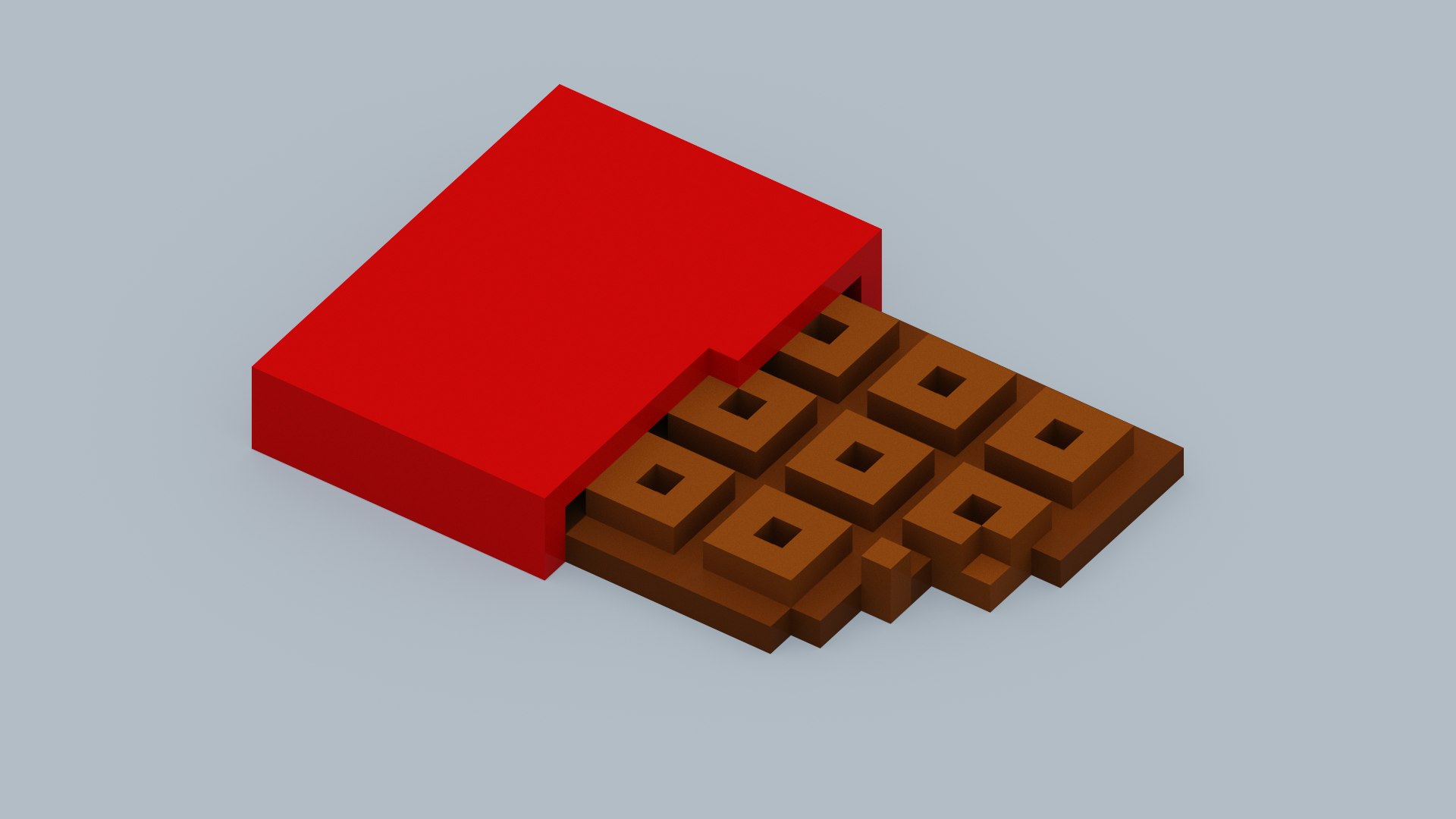 3D Voxel Chocolate - TurboSquid 1962770