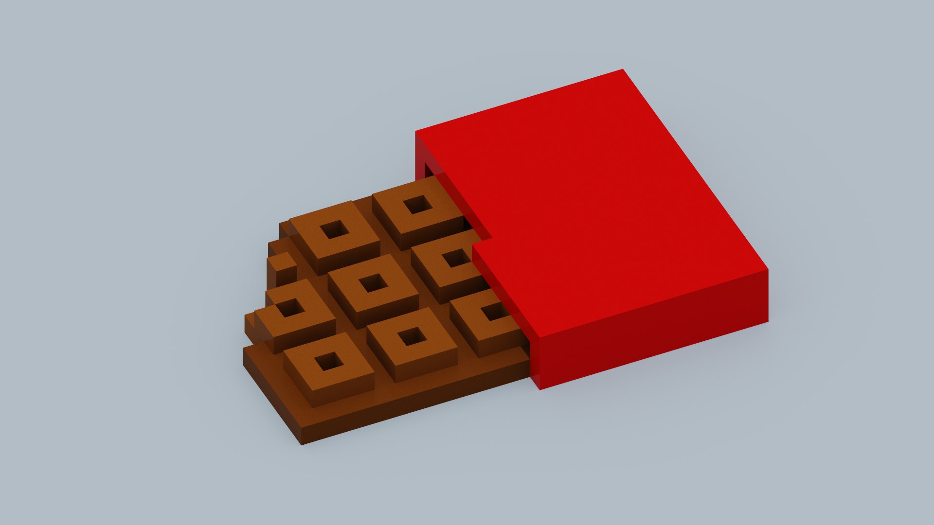 3D Voxel Chocolate - TurboSquid 1962770
