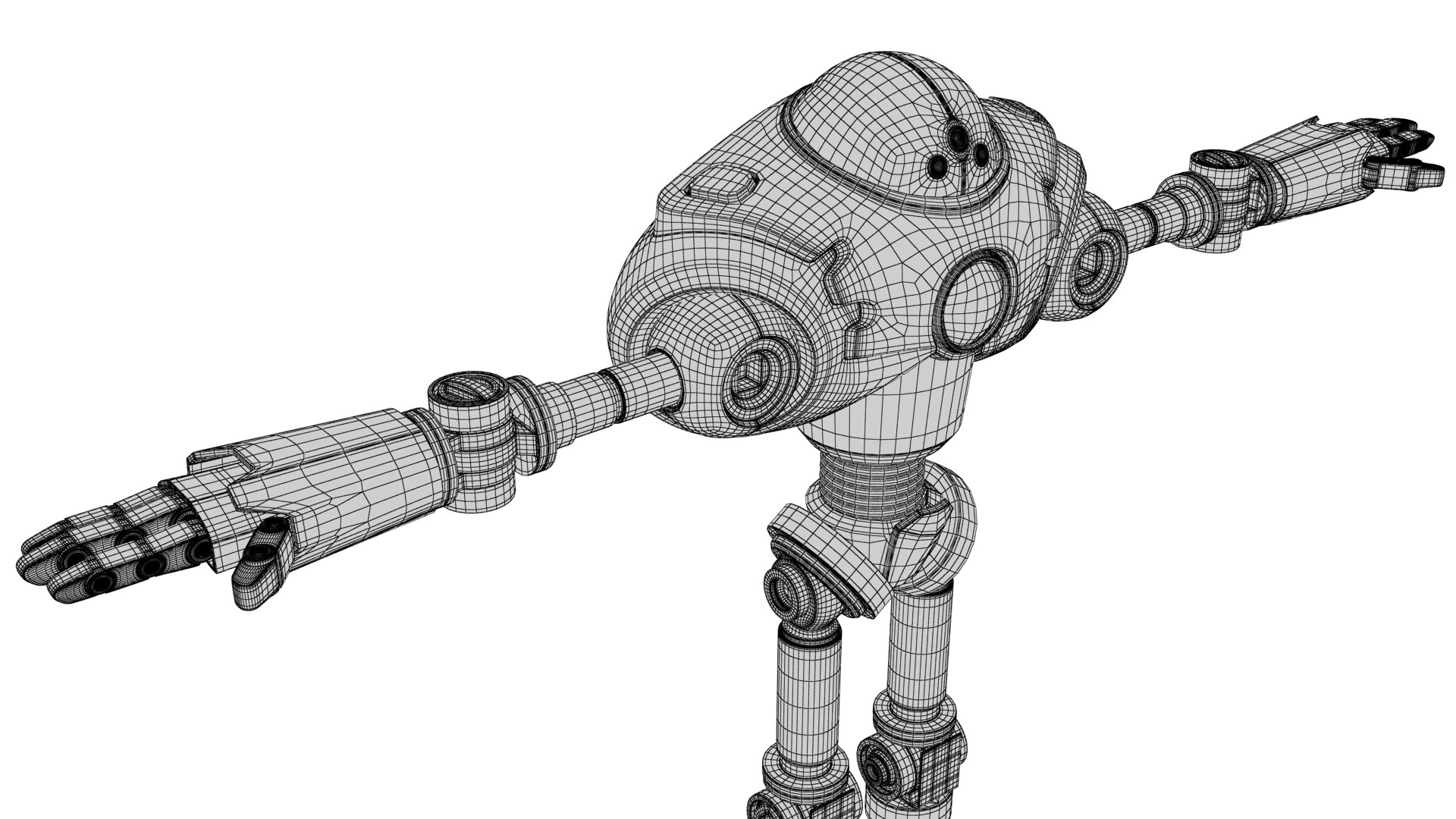 Cartoon Robot 3D Model - TurboSquid 1491087