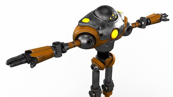 Cartoon robot 3D model - TurboSquid 1491087