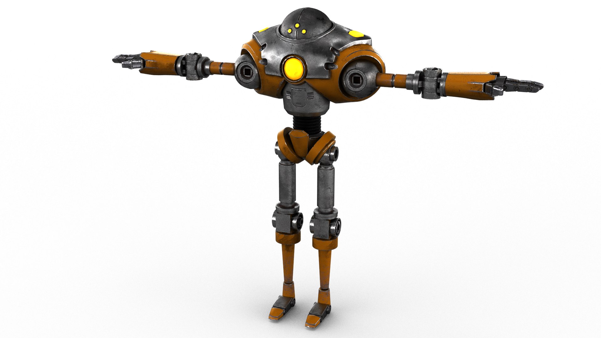 Cartoon robot 3D model - TurboSquid 1491087