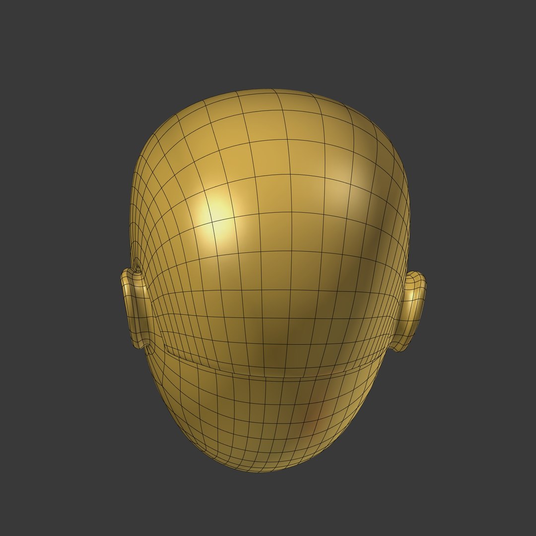 3D Man Head Icon Model - TurboSquid 1588954