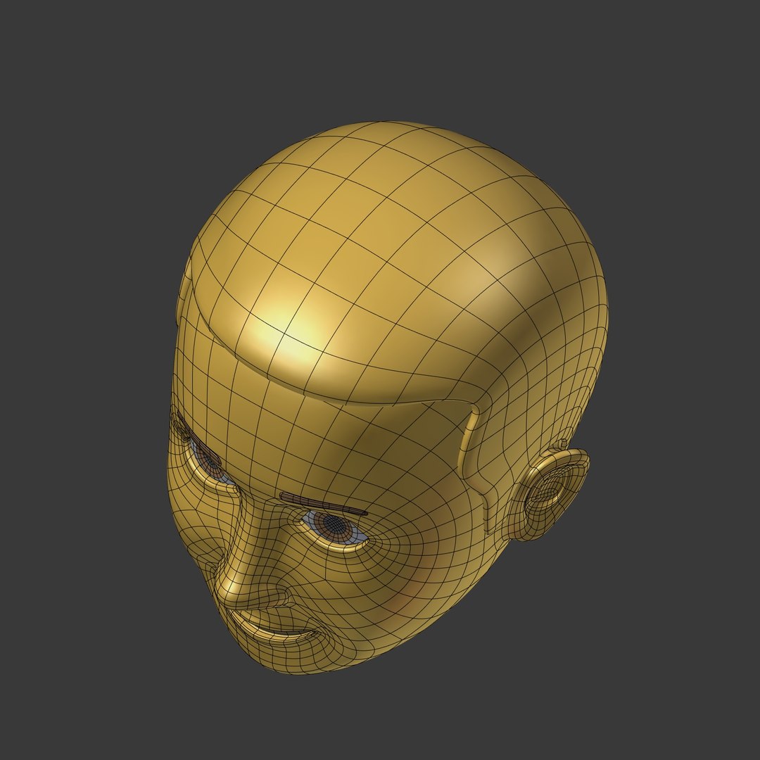 3D Man Head Icon Model - TurboSquid 1588954