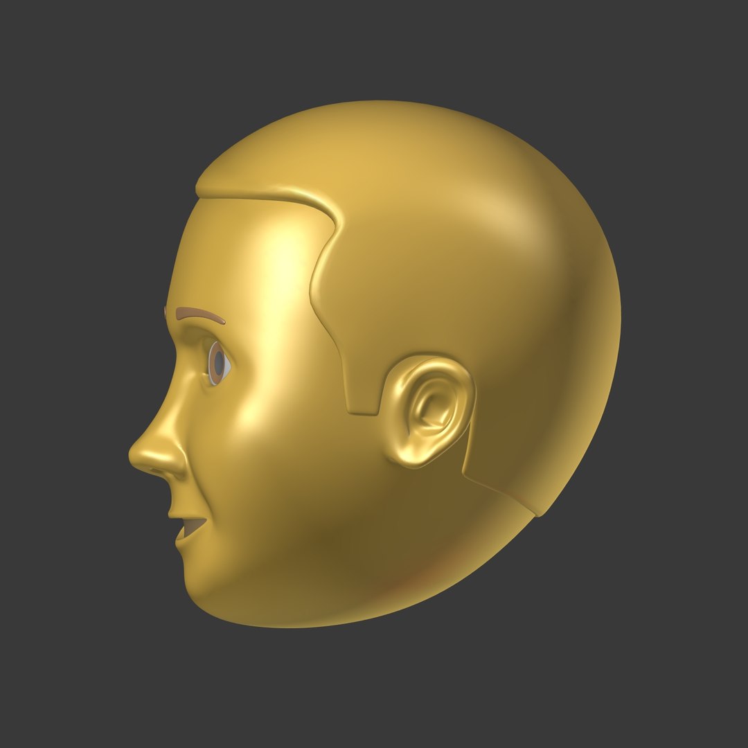 3D Man Head Icon Model - TurboSquid 1588954