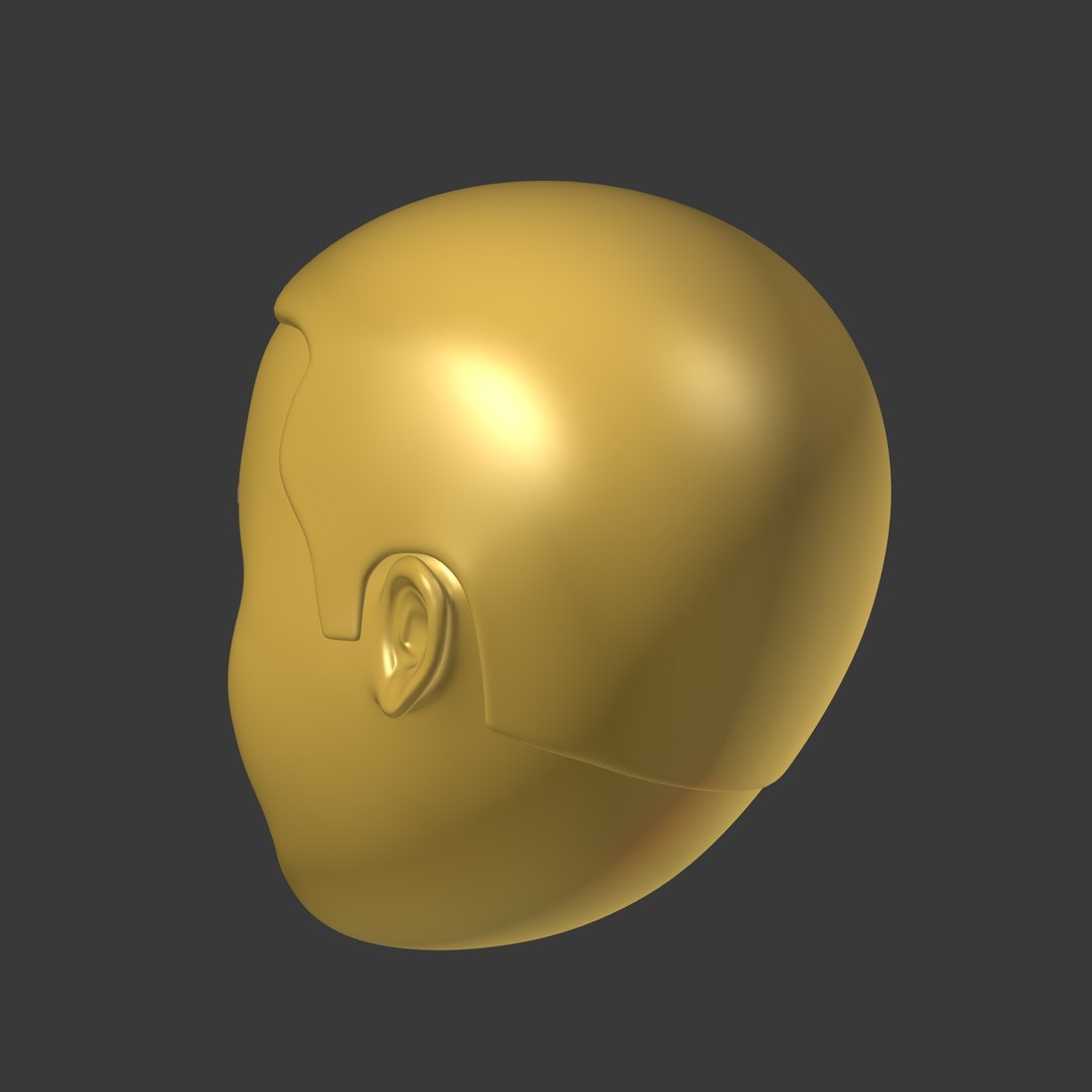 3D Man Head Icon Model - TurboSquid 1588954