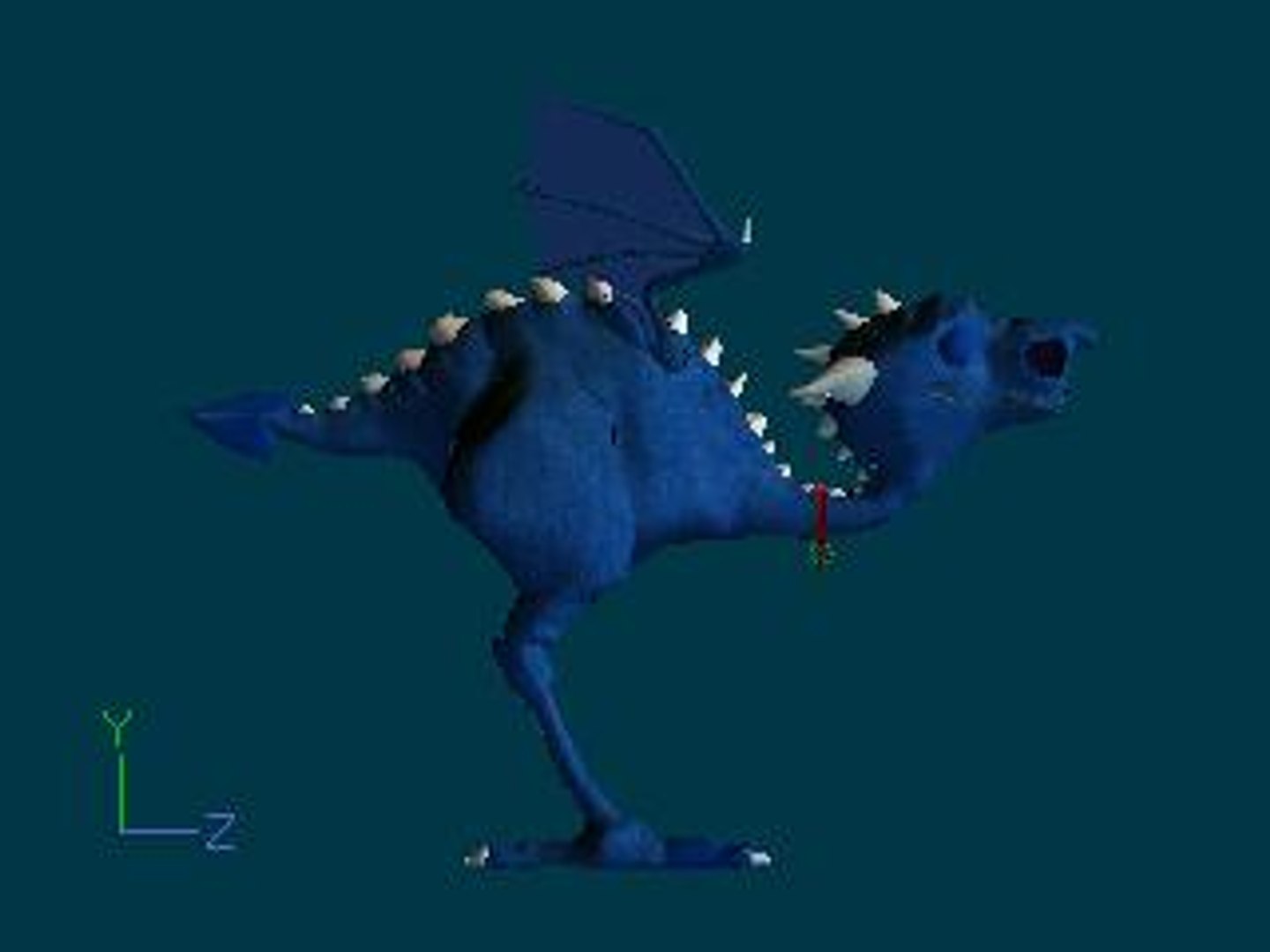 3d Model Of Small Dragon