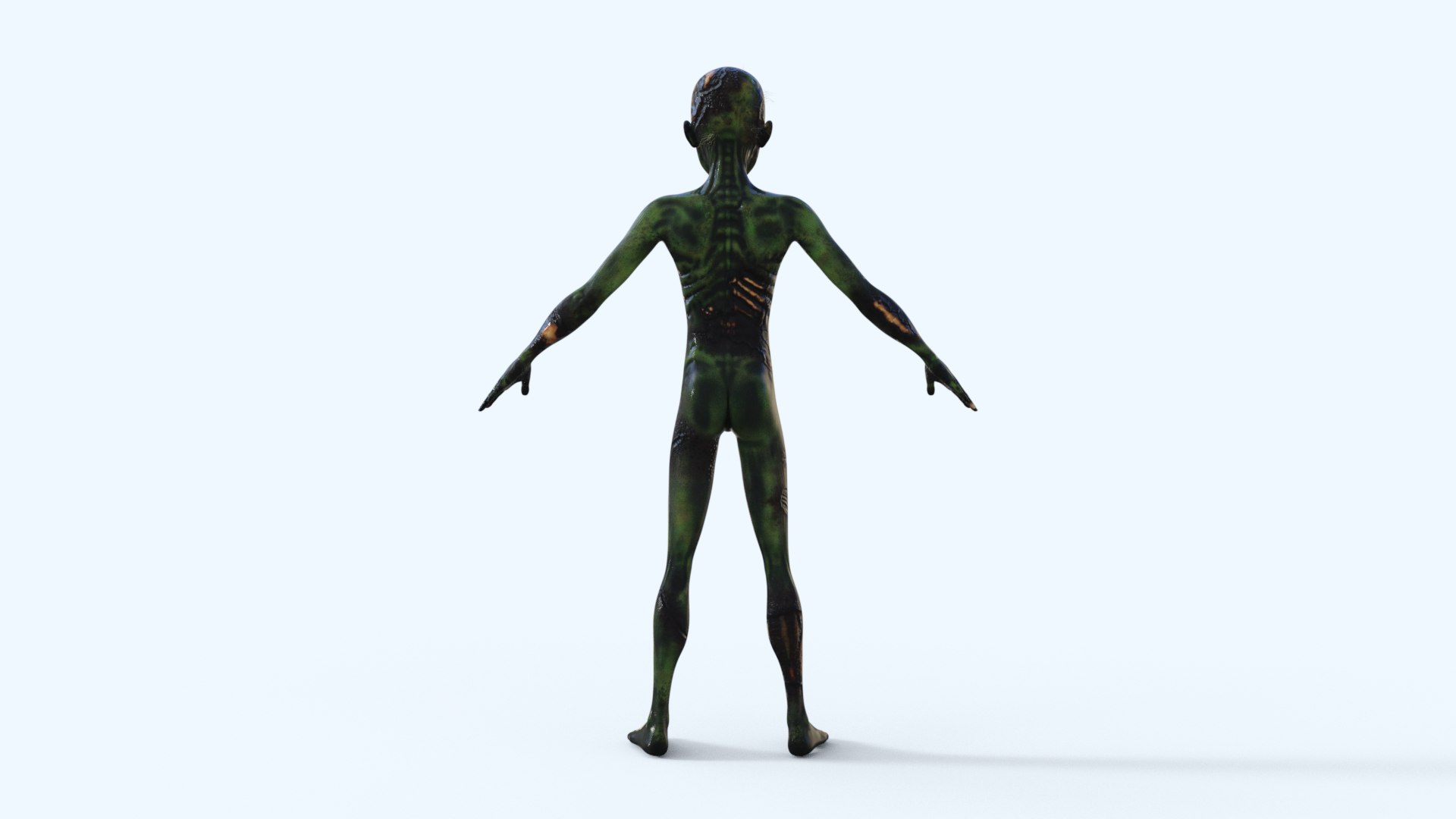 Scary Creature Rigged 3D Model - TurboSquid 2208763