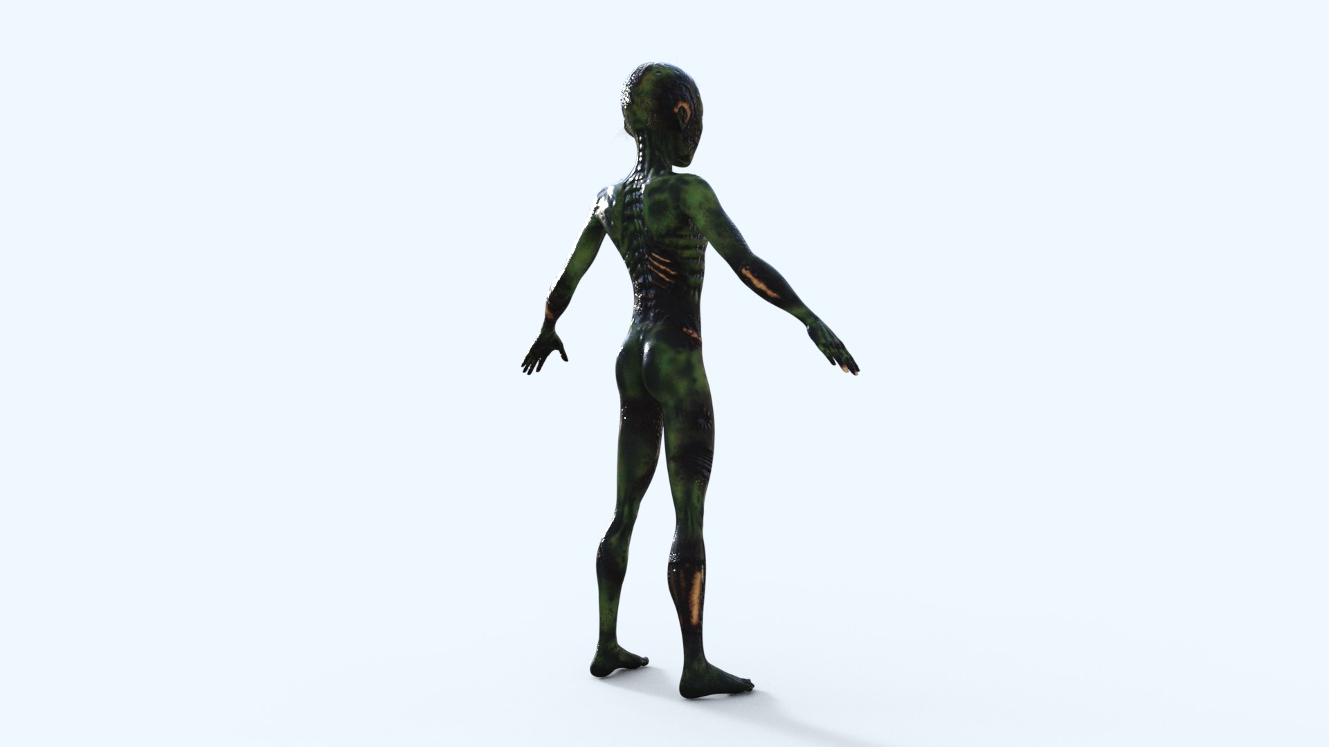 Scary Creature Rigged 3D Model - TurboSquid 2208763